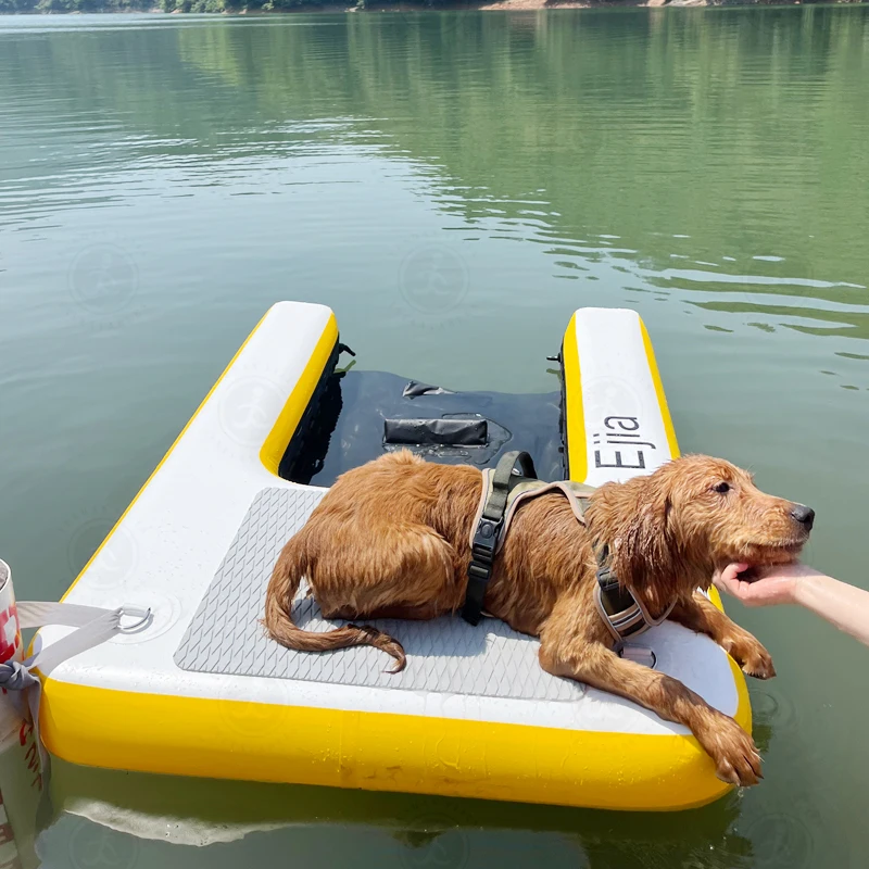 Water Play Inflatable Water Dog Ramp Durable Climb Pet Ramp Platform ...