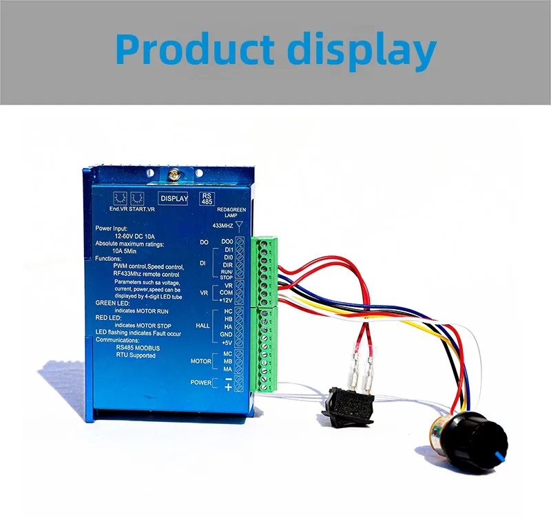 DC Brushless BLDC Motor Driver Hall Signal Control Speed Controller 24 ...