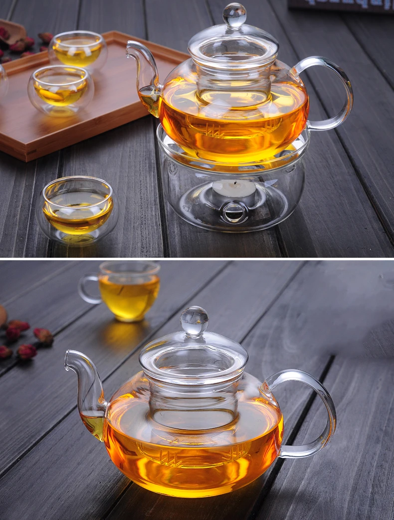 Handmade Borosilicate Glass Tea Set - Heat Resistant