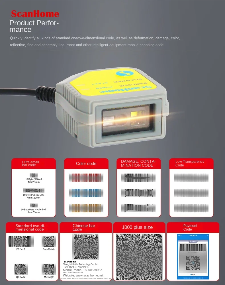 SH-400 Two-Dimensional TTL Interface (without DB9)IO Input Control PLC ...