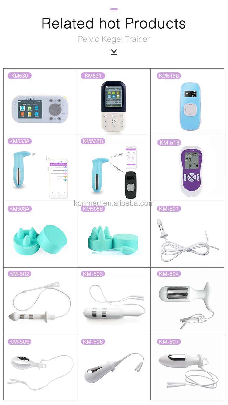 KM-506 Vaginal Probe for Tens Unit - Pelvic Muscle Trainer