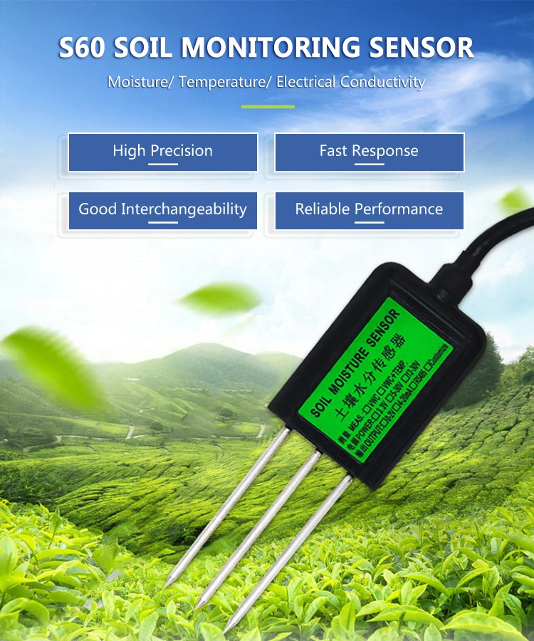 Holykell industrial-grade MODBUS-RTU RS485 Soil Moisture & Temperature ...