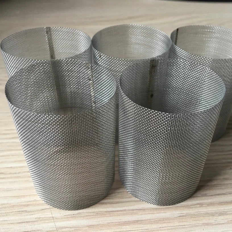 Stainless Steel Wire Mesh Tube - 40um Cylinder Filter Screen