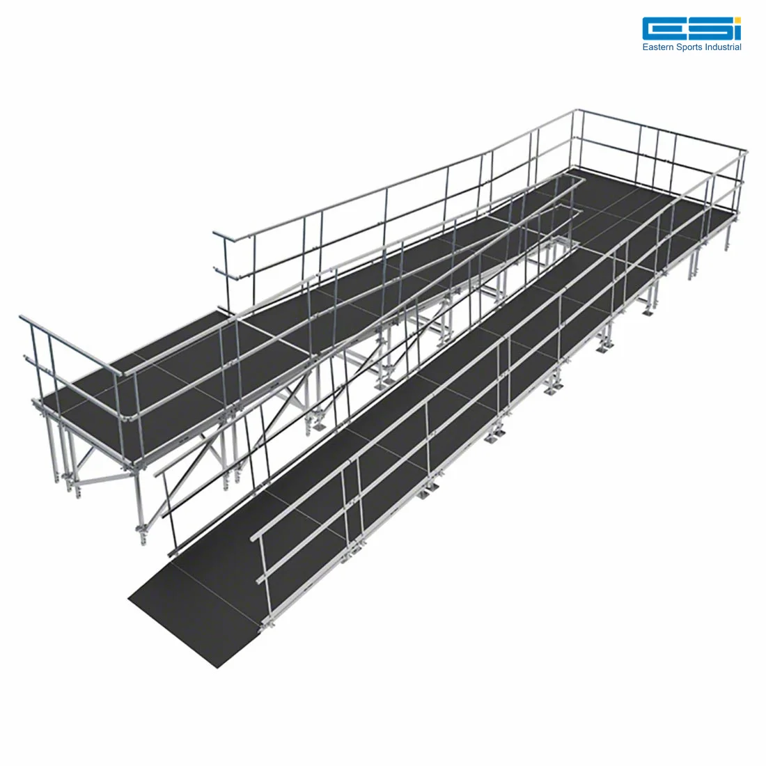 Universal Switchback ADA Wheelchair Ramp for 40inch Stages