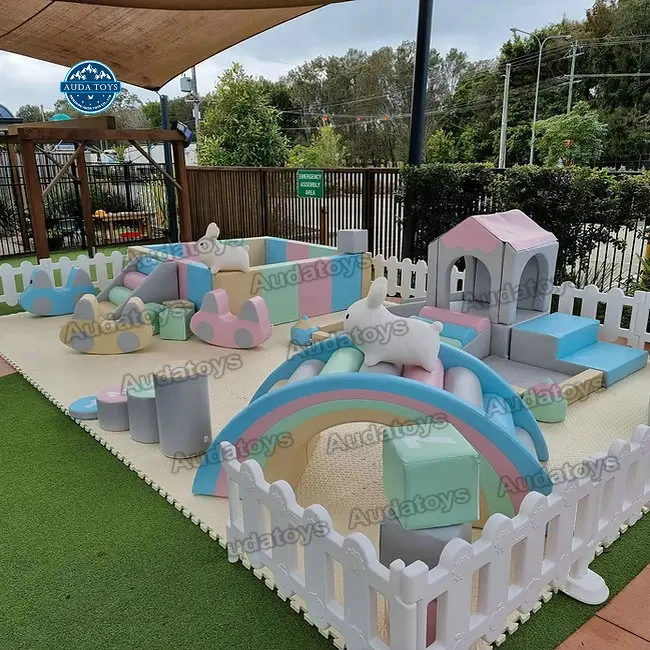 Custom Pastel Commercial Luxury Play Area - Indoor Playground