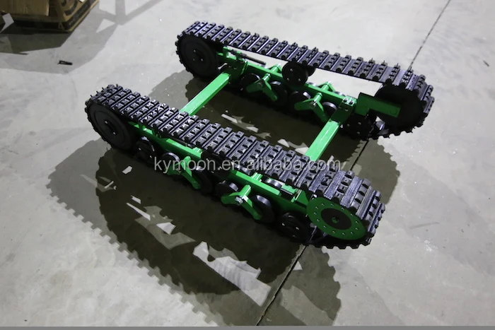 Mini Wireless Remote Control Crawler Chassis - Rubber Tracked Platform