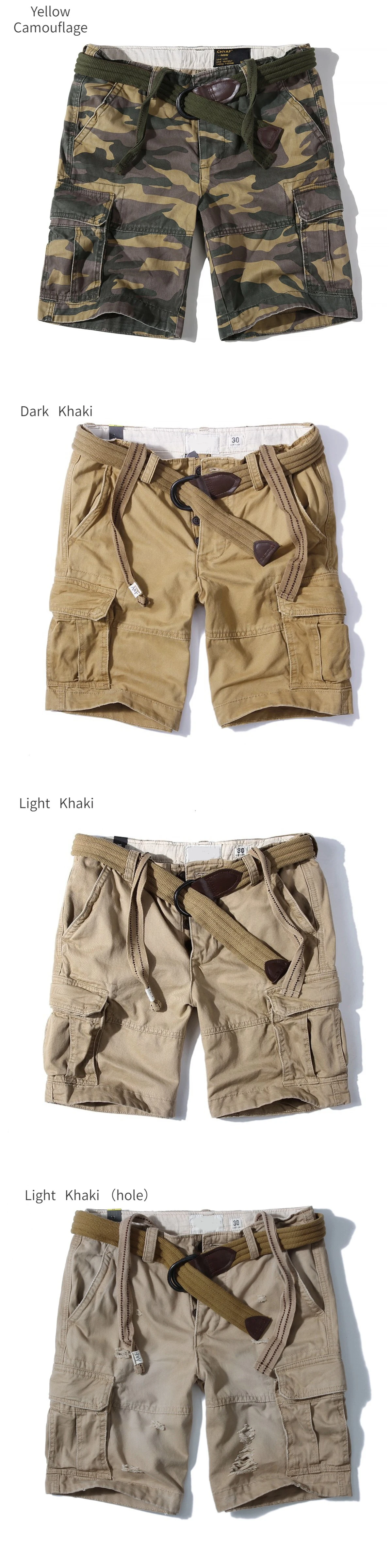 High Quality Multi-Pocket Outdoor Hunting Sand Camouflage Cargo Shorts ...