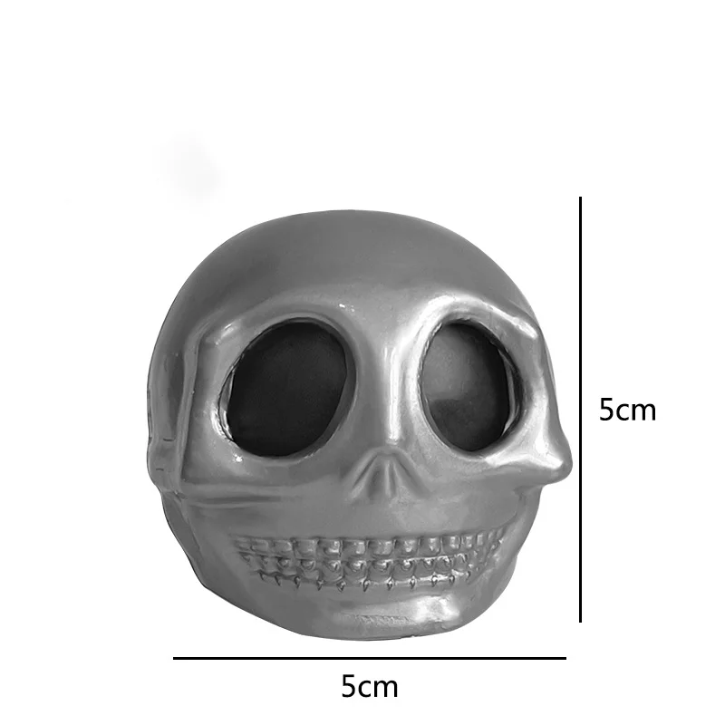 Unisex Squishy Fidget Toys Rubber Squeeze Skull Toy for Kids Aged 5 to ...