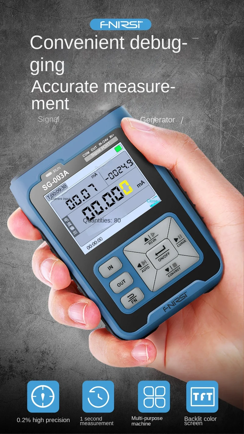 FNIRSI SG-003A Multi-Function Signal Generator 4-20mA Voltage and ...