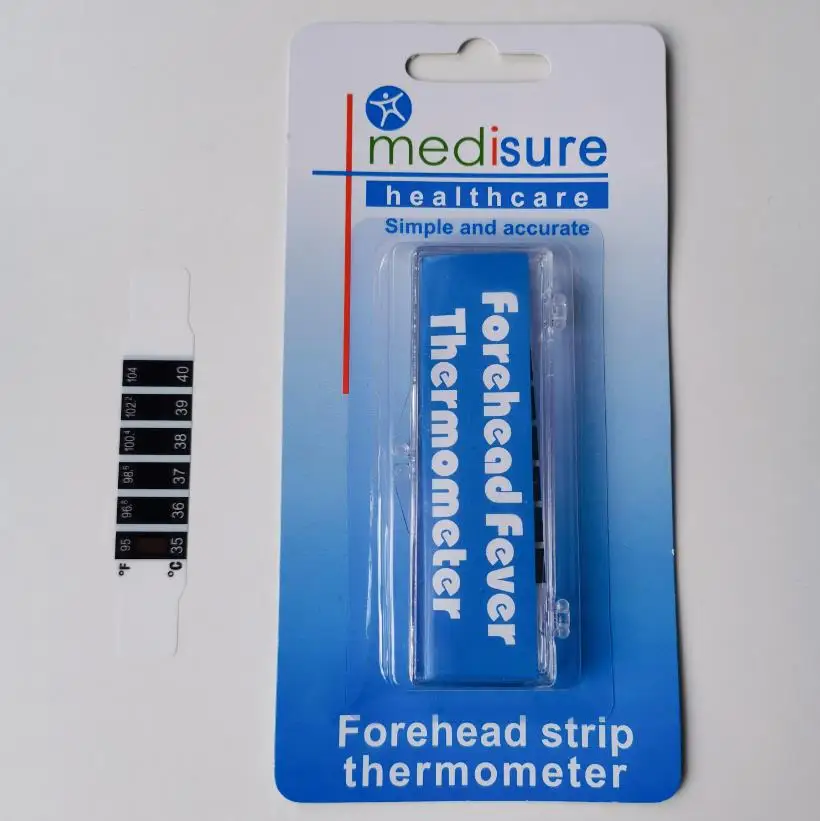 Safe Adhesive Lcd Forehead Baby Strip Thermometer For Fever Measurement ...