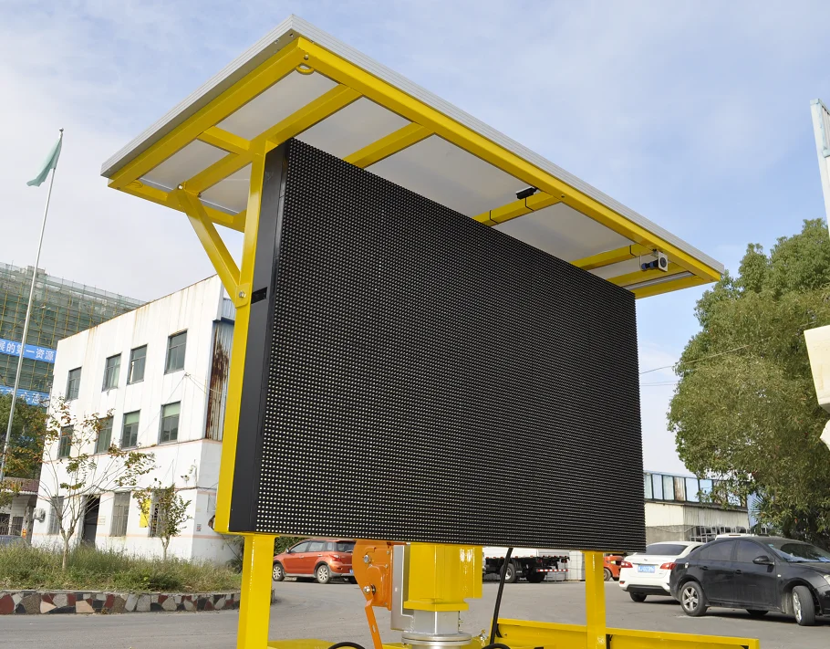 Road Sign Board Trailer VMS - LED Display & Traffic Info