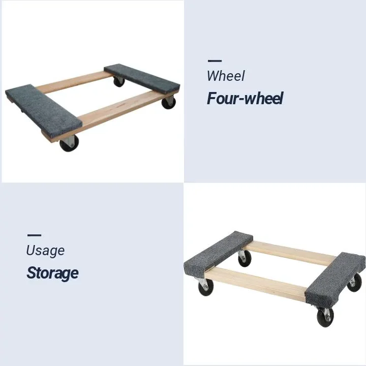 4 Wheels Wood Furniture Dollies Mover Strong Carts - Buy Wood Furniture ...