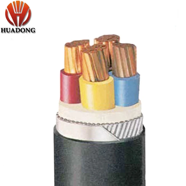 Low Voltage Waterproof 1kv 4c X 300 Sq Mm Al Xlpe 4 Core Armored Underground Cable - Buy ...