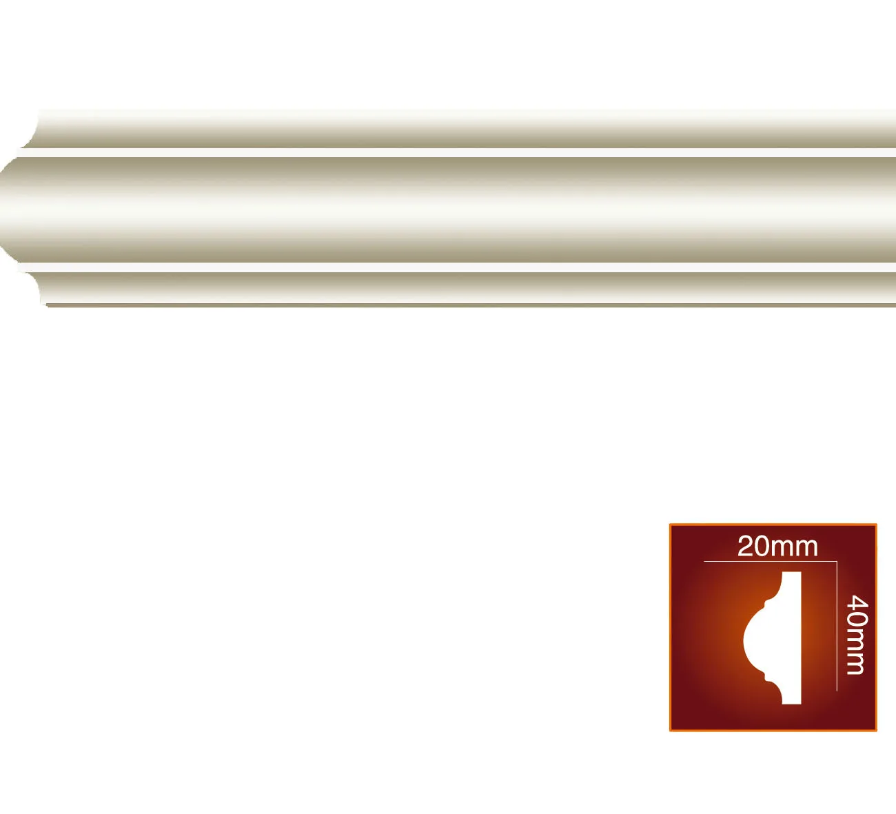 High Quality Pu Flat Moulded Cornice Safe And Environmentally Friendly ...