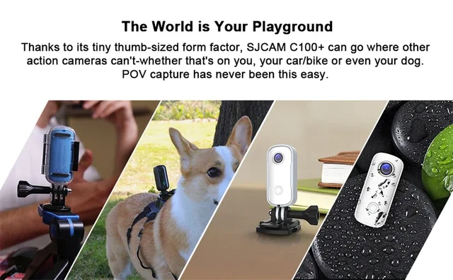 SJCAM C100 Plus 4K Action Camera - Waterproof & EIS