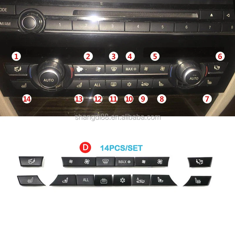 BMW AC Push Buttons Repair Kit for 5/6/7 Series F10/F06/F01 – Durable ...