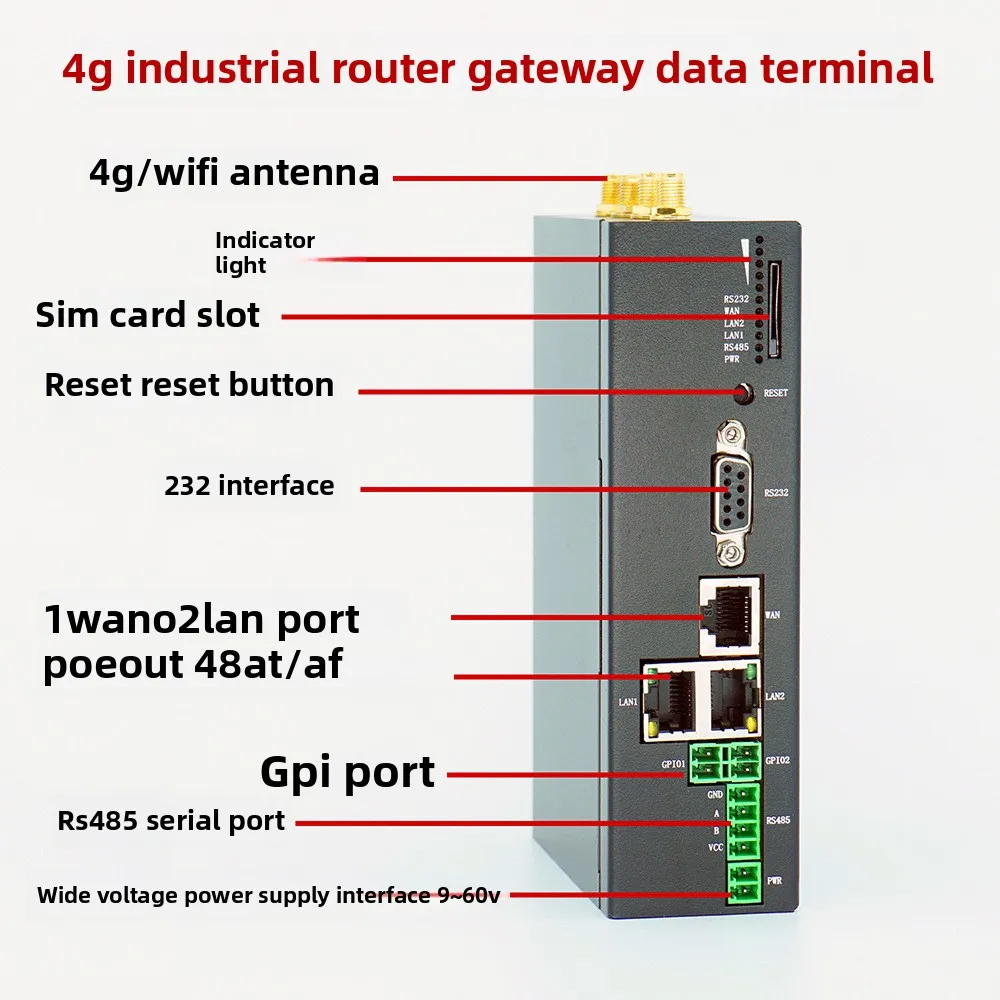 4G Industrial Enterprise Router with Full Netcom Terminal DUT Serial ...