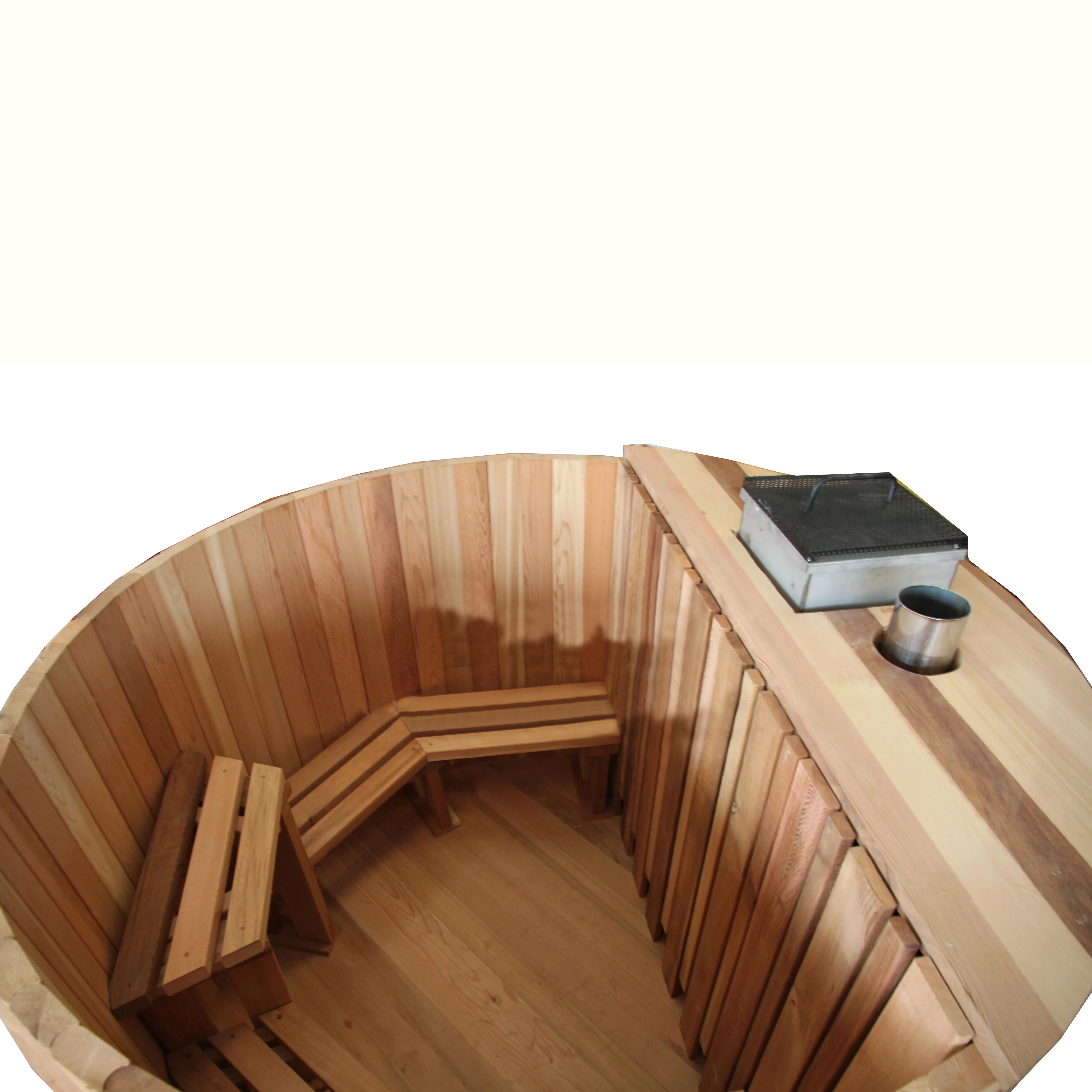 Outdoor Solid Wood Hot Spa Tub Hot Selling 6 Person Red Cedar Hot Tub ...