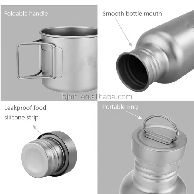 High Quality 350ml Pure Titanium Beer Mug For Outdoor Camping Mug ...