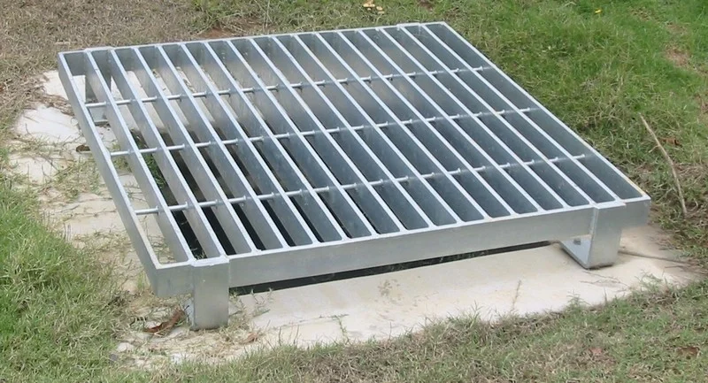 Storm Drain Pit Sump Trench Cover Steel Grating Drainage Cover - Buy ...