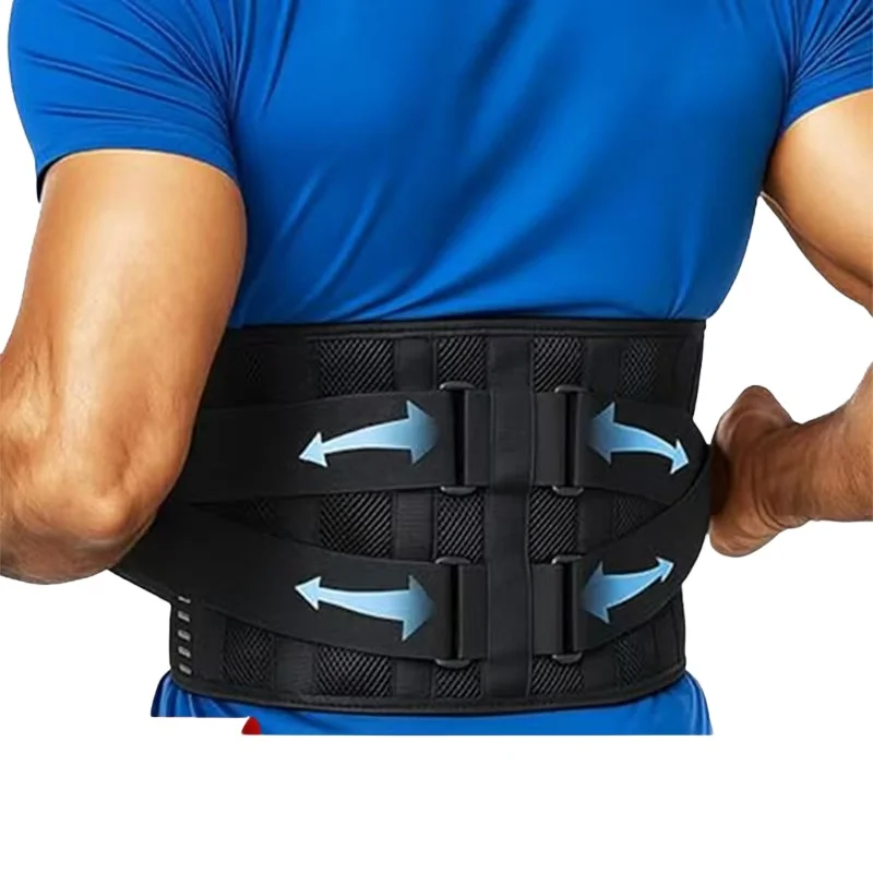 Adjustable Heavy Lifting Safety Waist Trainer Band Corset Back Brace ...