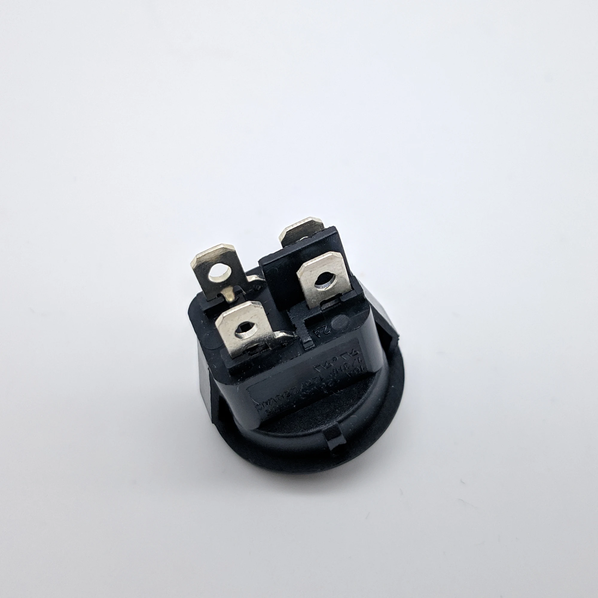 16A 125VAC/10A 250VAC T105 1/3HP 4 PCB Terminal Black Round Rocker Switch| Alibaba.com
