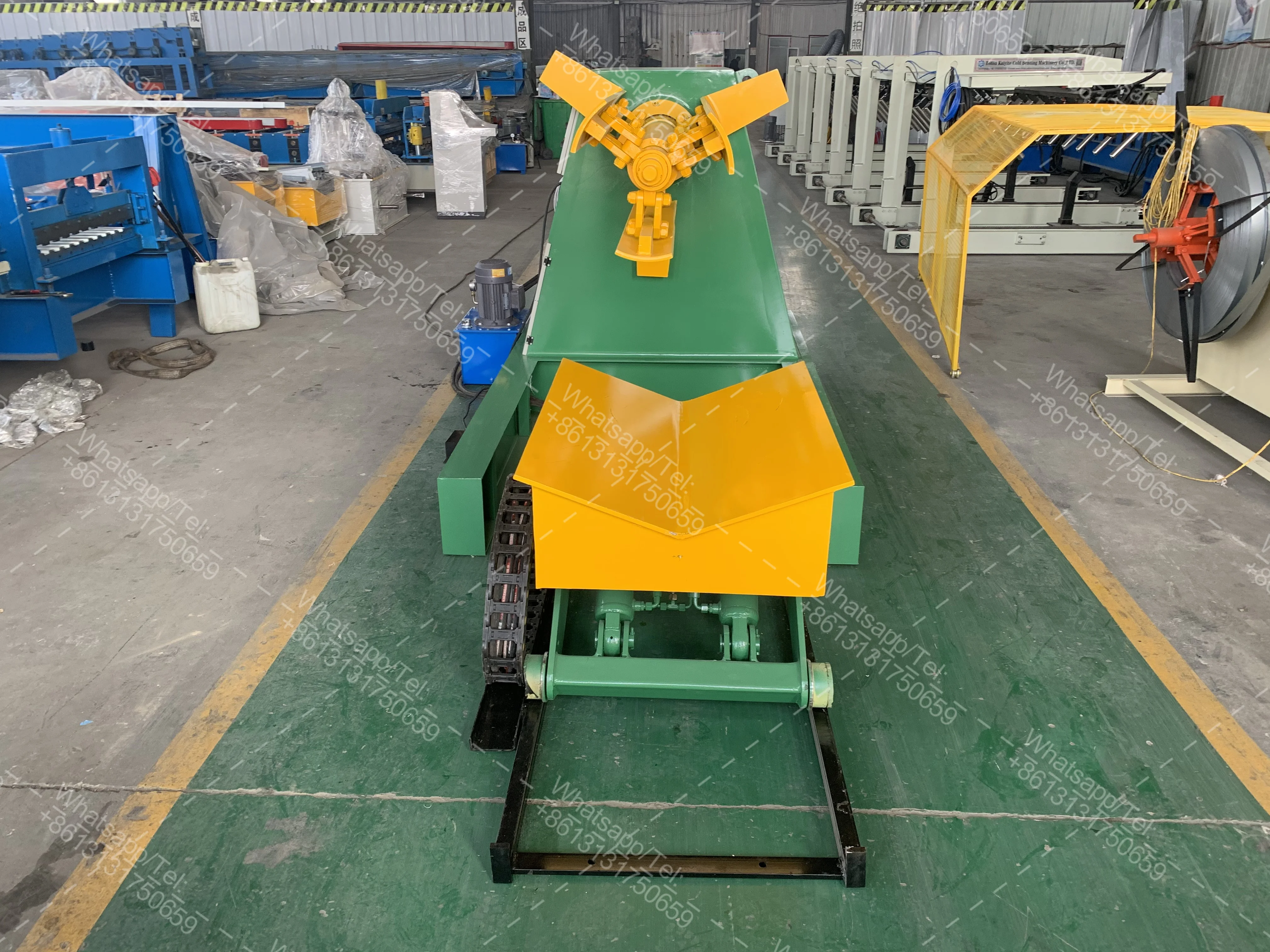 5 Tons Full Automatic Movable Track Decoiling Machine Sheet Metal Ppgi ...