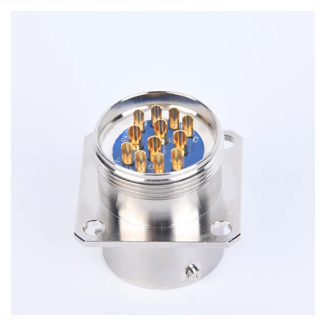 12 Pin Aviation Connector Plug Socket Y11p-1412tk2, 12 Pin Electrical Connector For Aircraft ...