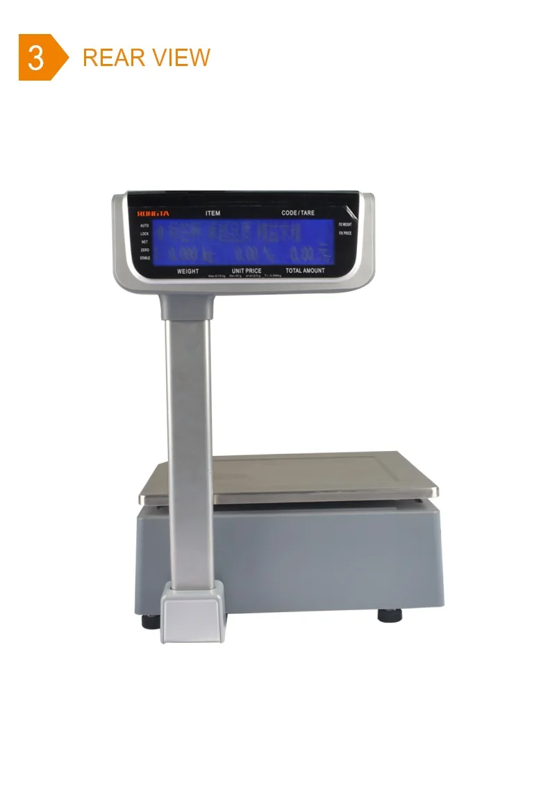 RLS1100C OIML 15KG 30KG Electronic Barcode Label Printing Scale for ...