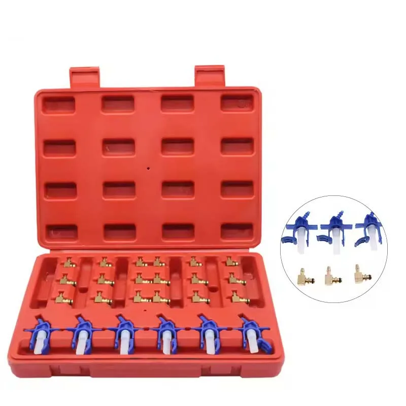 Diesel Injector Flow Diagnosis Test Kit Cylinder Common Rail Adapter ...