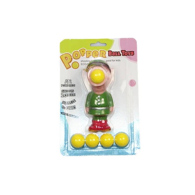 New Air Power Squeeze Rubber And Eva Foam Popper Ball Toys For Kids ...