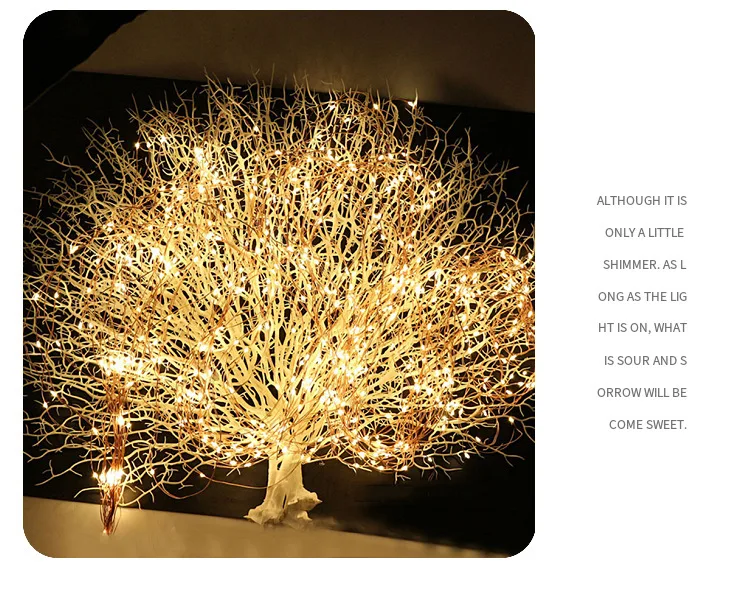 Outdoor Waterproof LED Copper Wire Lamp Rattan Horsetail Waterfall ...