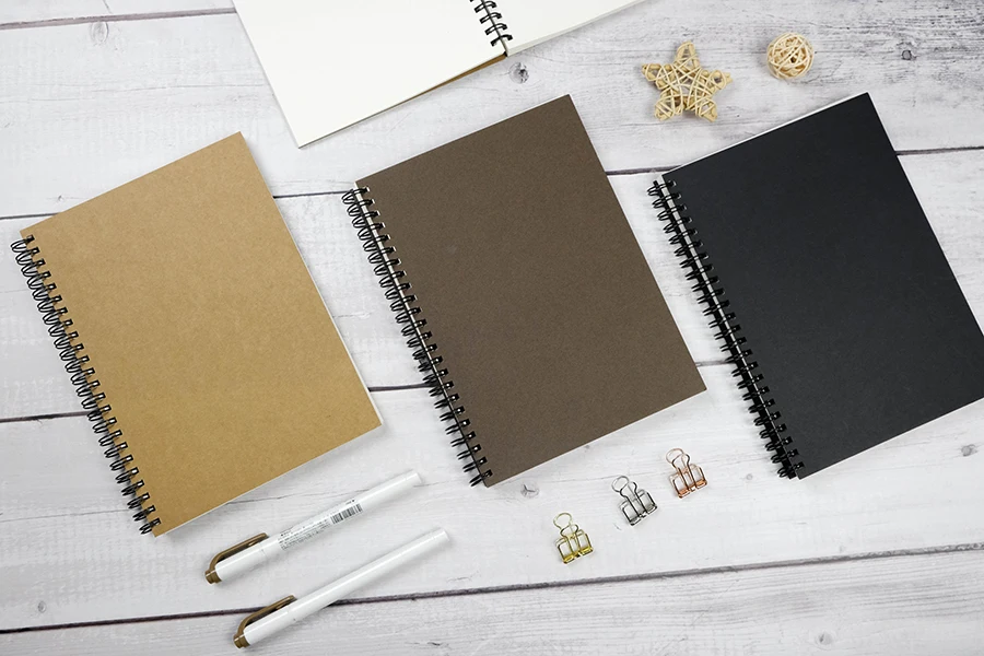 Wholesale Printed Classmate Double Wire A5 Spiral Kraft Notebook Note ...