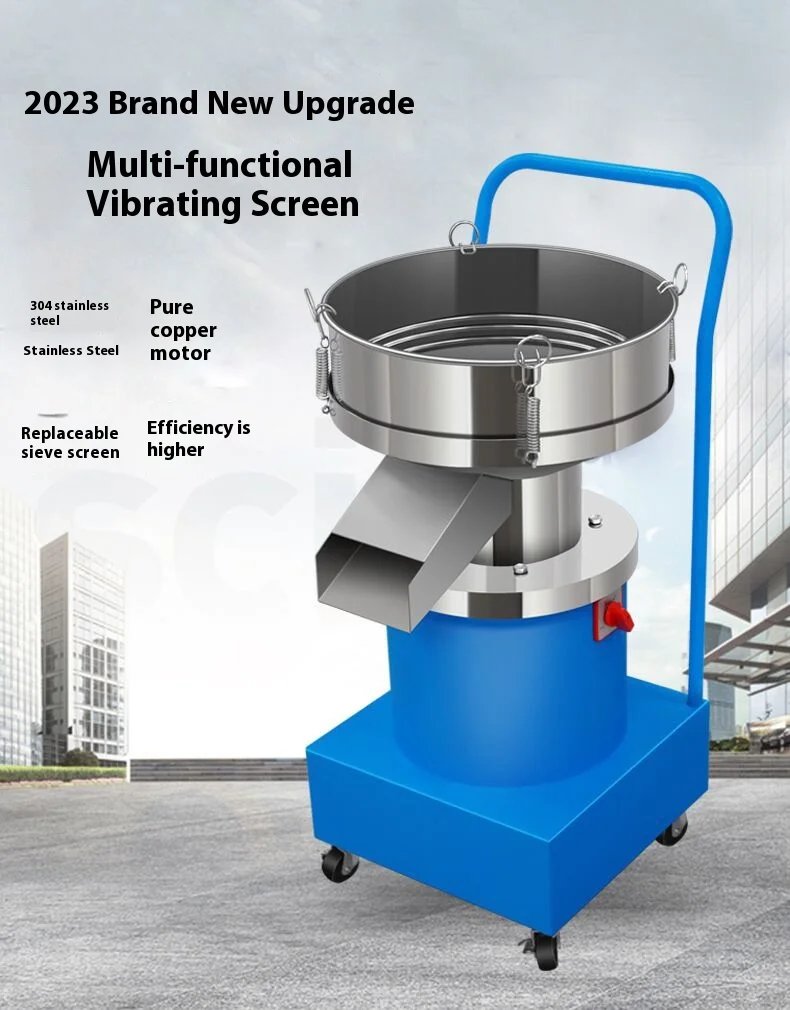 Small Stainless Steel Electric Vibration Sieving Machine New Powder ...
