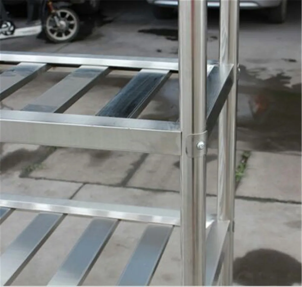 Heavy Duty 4 Layer Stainless Steel Kitchen Storage Rack Easy Assembly ...