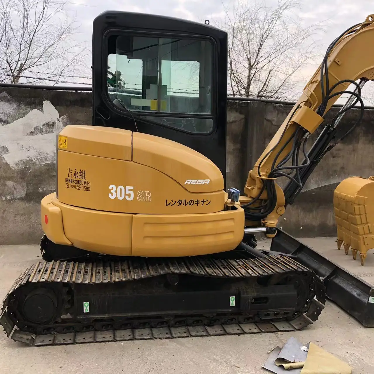 Original Japan Used Caterpillar Cat305 Cat305.5 6ton Mini Excavator ...