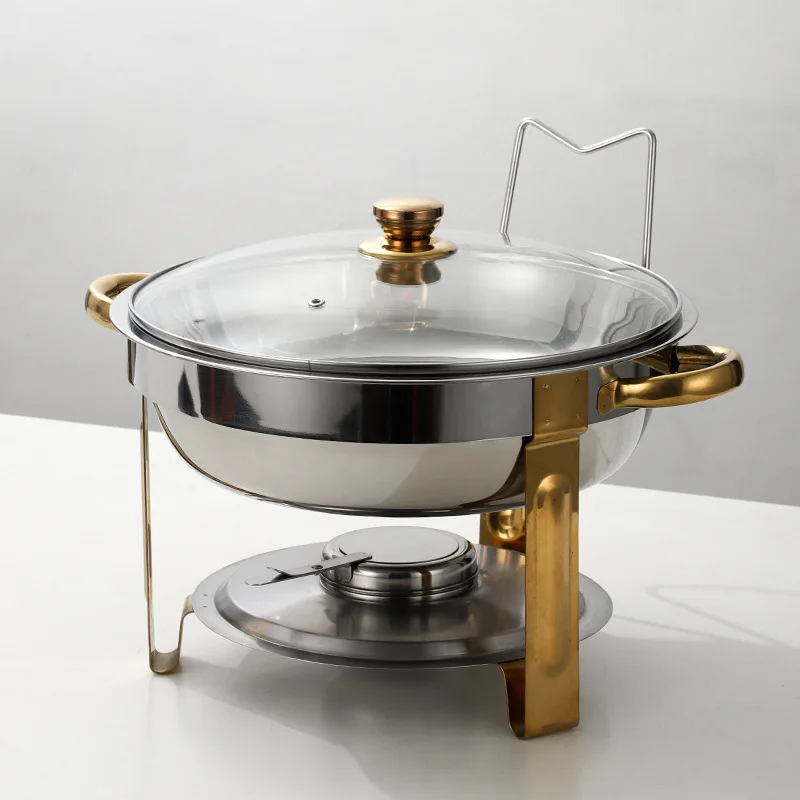 Commercial Stainless Steel Buffet Stove Set with Gas Power Outdoor Hot ...