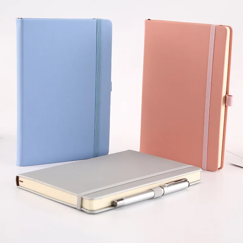 Wholesale Custom Logo A5 Notebook - Elastic Strap Pen Holder