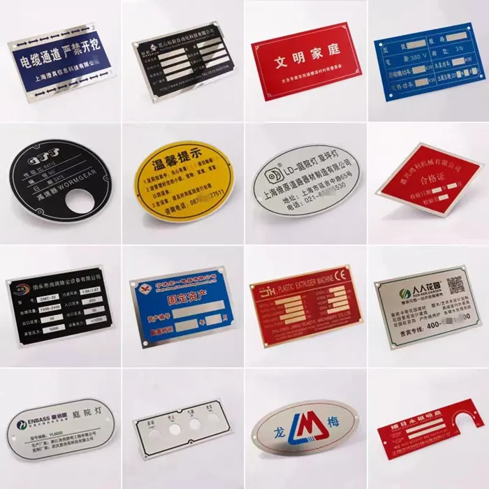 Custom Aluminum Etched Name Plate Tags Stainless Steel Engraved ...