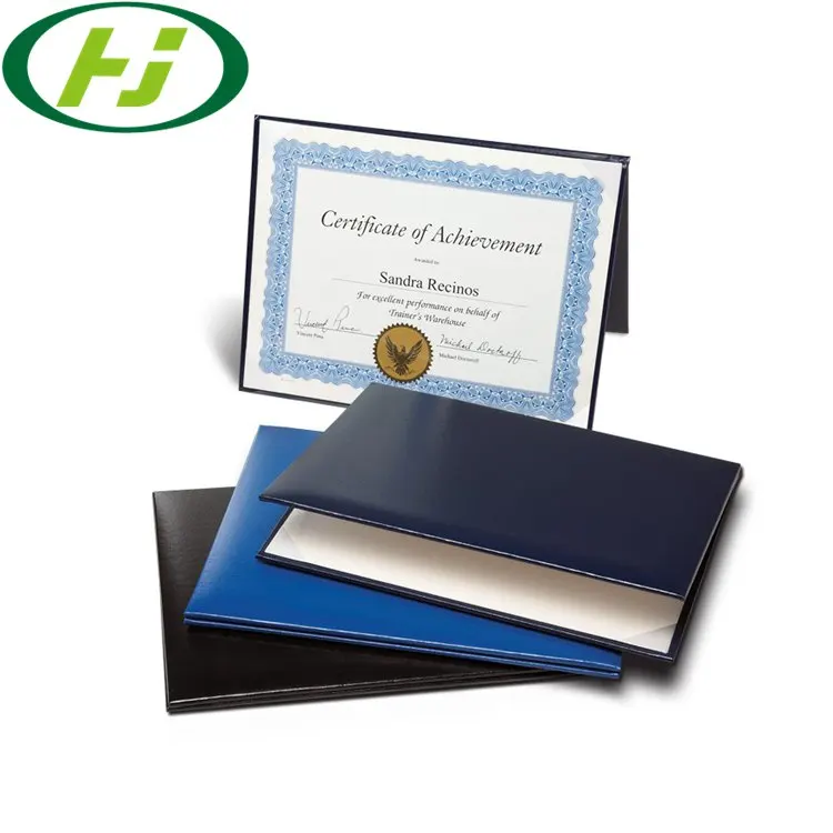 A4 Leather Certificate Holder - Customizable Graduation Folder