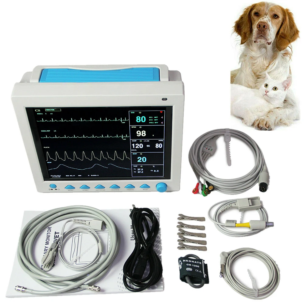 Cms8000-vet Vet Portable Patient Monitor For Animal Clinic Veterinary ...