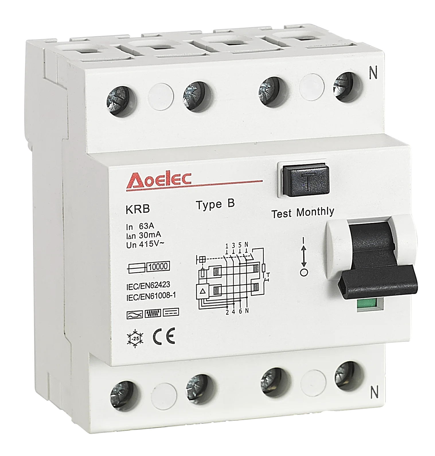 Aoelec RCCB for EV Chargers - Reliable Residual Current Protection
