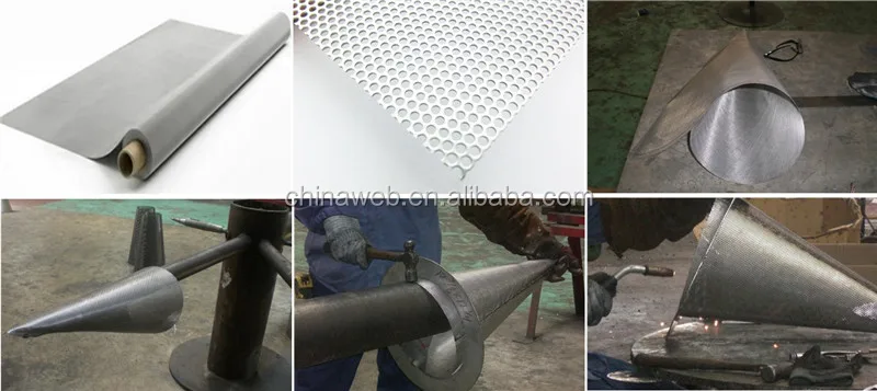 Perforated Metal Temporary Cone Strainer for Pipeline Projects