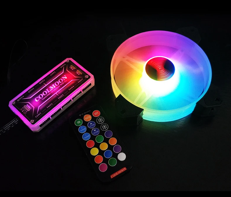 COOLMOON Jade Ring 120mm RGB Fan - High Quality Cooling