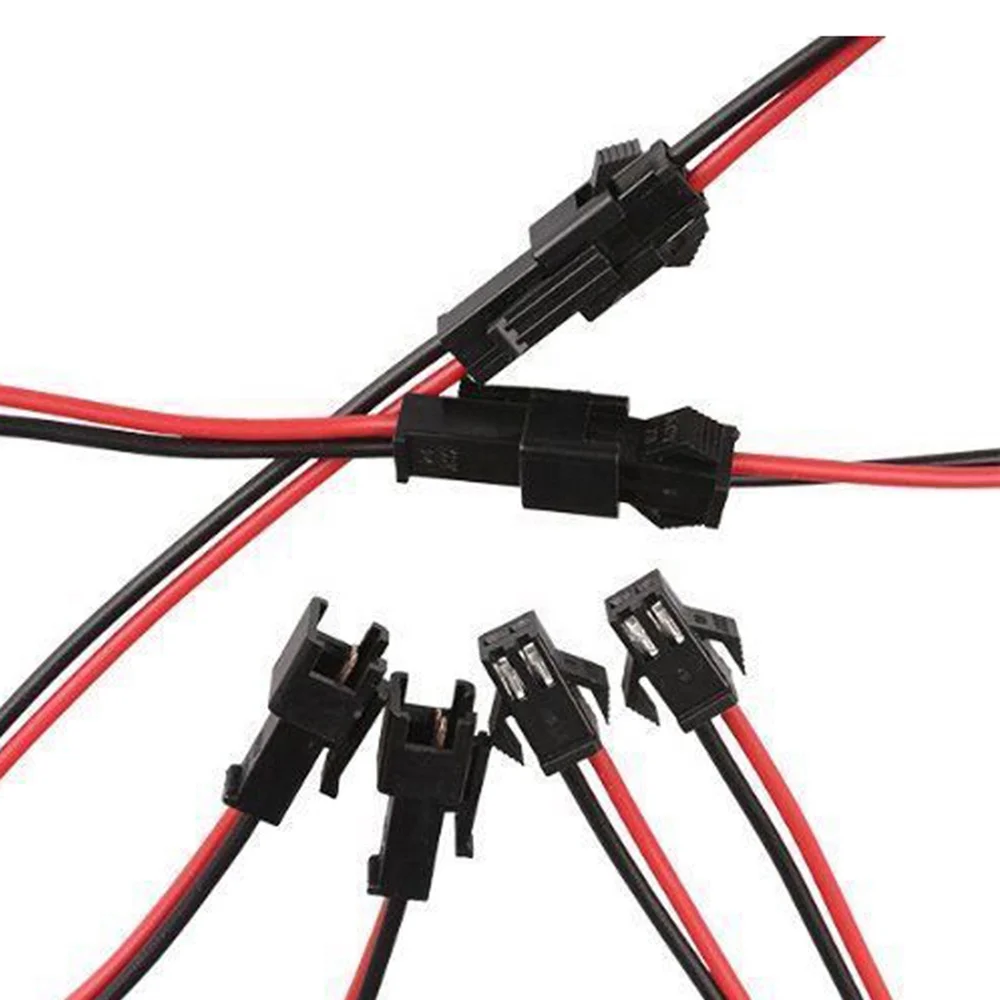 Oulaida 10pairs 10cm Jst Sm 2p 2pin Plug Socket Male To Female Wire ...