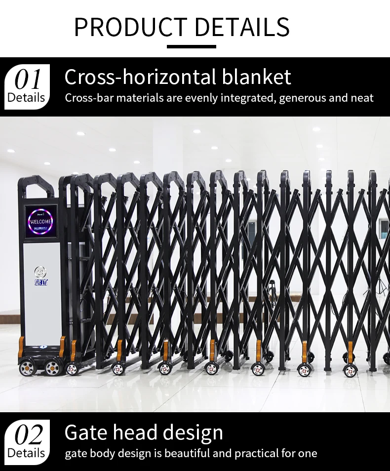 Retractable Fence Gate Of Electric Automatic In In Guangdong Qg-l1727 ...