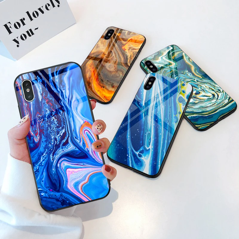 Fashion Universal Fluid Liquid Design Smooth Glass Hard Scratch-proof ...