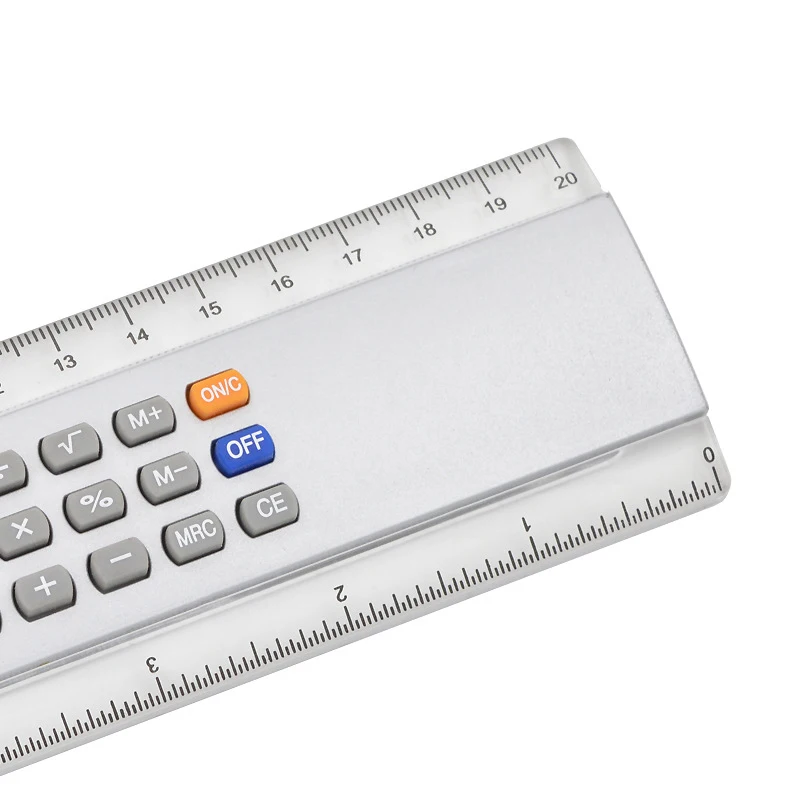 Ruler Calculator 20cm Length 8 Digits Display Battery Power