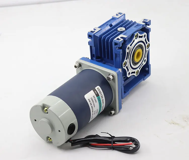 12v/24v 200w Dc Worm Gear Motor With Rv30 Speed Control,High Torque And ...