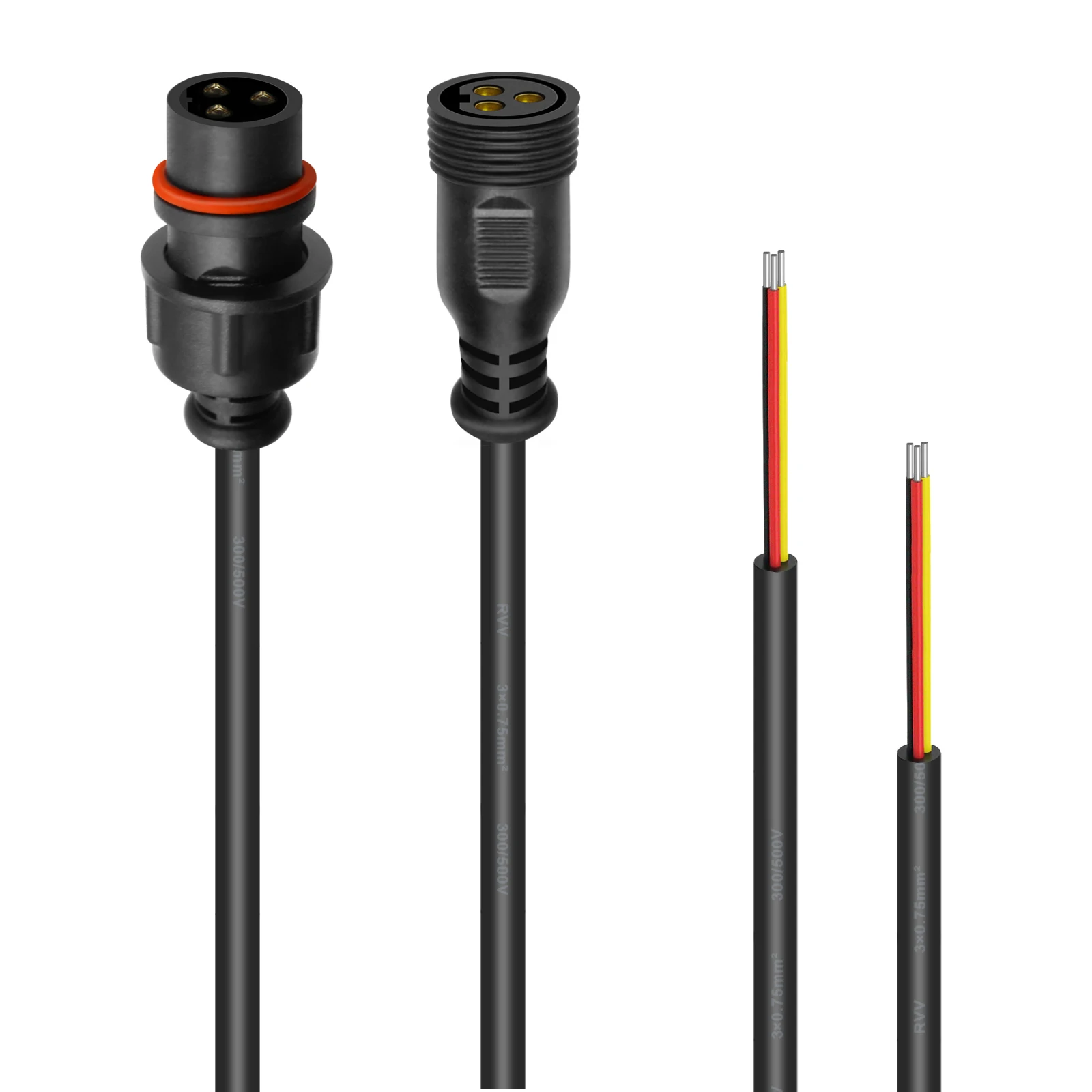 3 Core Waterproof Pigtail Connectors - Durable & Versatile